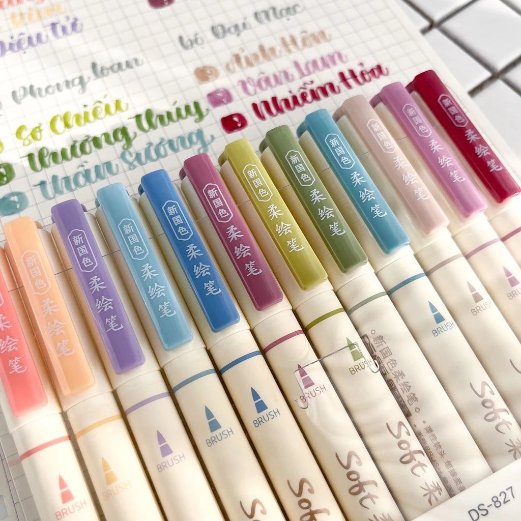 [New Color] Single Pen Calligraphy Practice Pen Soft Brush, Sign Pen ...